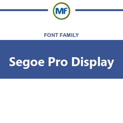 Segoe Pro Display Font Family: Download Free | MaisFontes