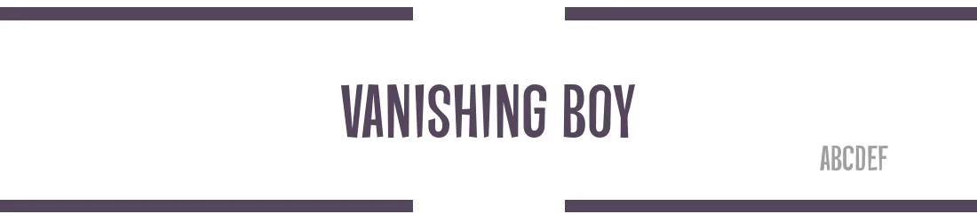 Download Vanishing Boy Fonts | MaisFontes