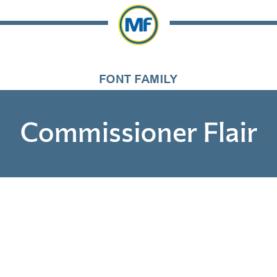 Download Commissioner Flair Fonts | MaisFontes