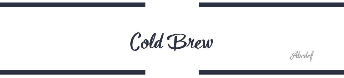 Cold Brew Bold Font: Free Download | MaisFontes