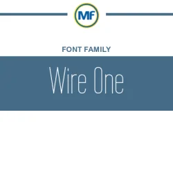Wire One: Free Font Download | MaisFontes