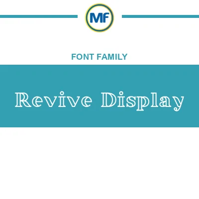 Download Revive Display Fonts | MaisFontes