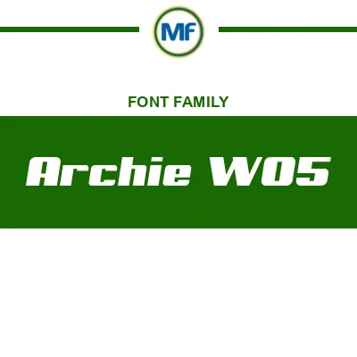 Archie W05 Font Family: Download Free | MaisFontes