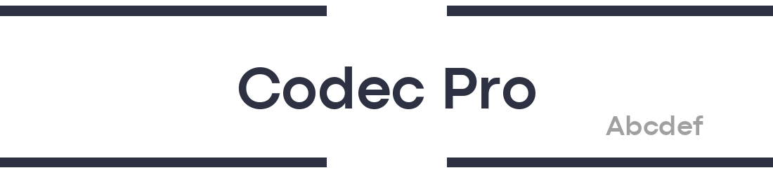 Codec Pro Regular: Baixar Fonte Grátis | MaisFontes