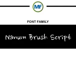 Nanum Brush Script: Free Font Download | MaisFontes