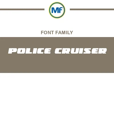 Police Cruiser Font Family: Free Download | MaisFontes