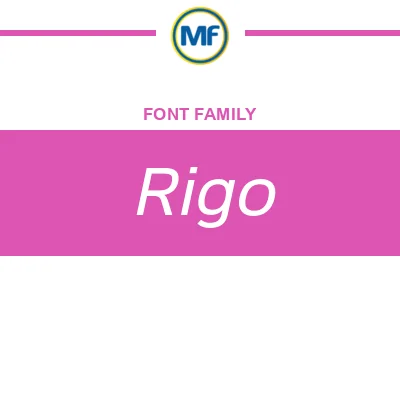 Download Rigo Fonts | MaisFontes