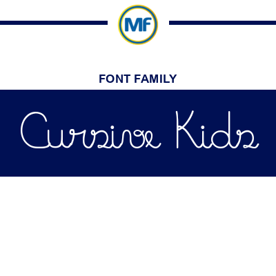Cursive Kids Font Family: Download Free | MaisFontes