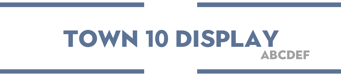 Town 10 Display Font: Free Download | MaisFontes