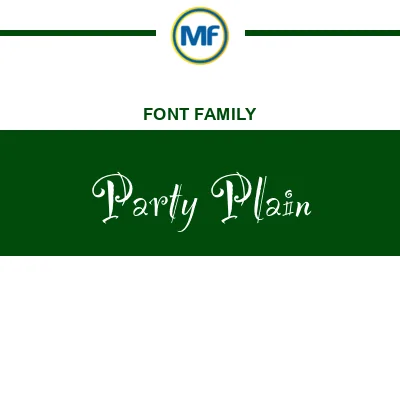Download Party Plain Fonts | MaisFontes