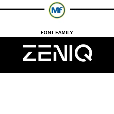 Zeniq Font Family: Download Free | MaisFontes