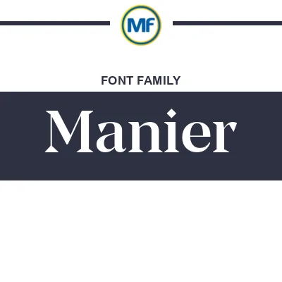 Manier Font Family: Download Free | MaisFontes