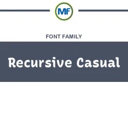 Recursive Casual Regular: Free Font Download | MaisFontes