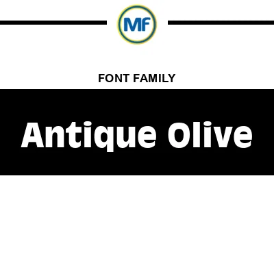Download Antique Olive Fonts | MaisFontes