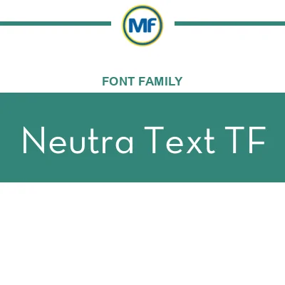 Download Neutra Text TF Fonts | MaisFontes
