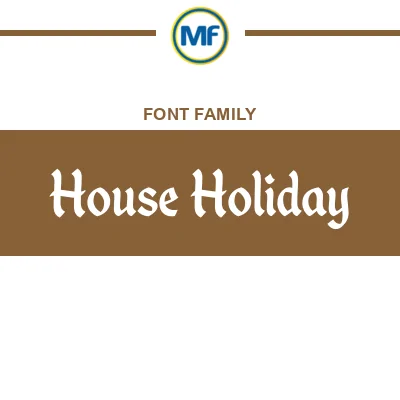 Download House Holiday Fonts | MaisFontes