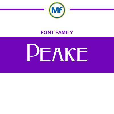 Download Peake Fonts | MaisFontes