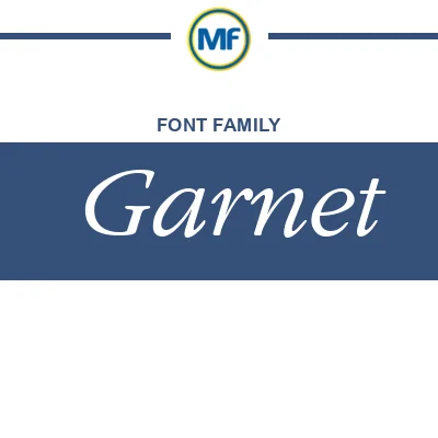 Download Garnet Fonts | MaisFontes