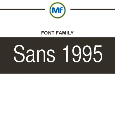 Download Sans 1995 Fonts | MaisFontes