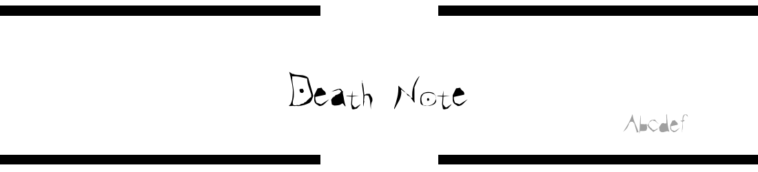 Death Note Medium: Free Font Download | MaisFontes