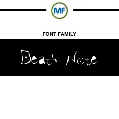 Download Death Note Fonts | MaisFontes