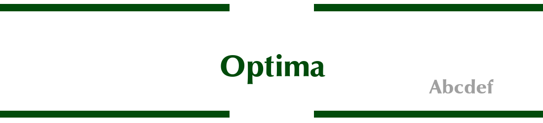 Optima Font: Free Download | MaisFontes