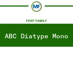 ABC Diatype Mono Regular: Download Free Font | MaisFontes