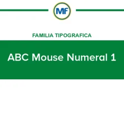 ABC Mouse Numeral 1 Regular: Descargar Fuente Gratis | MaisFontes