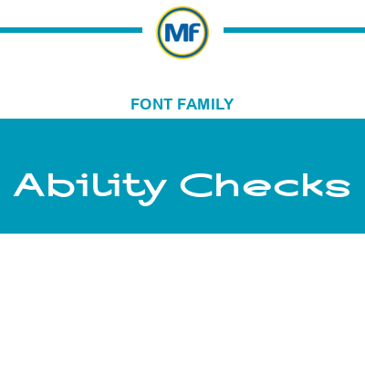 Ability Checks Font Family: Download Free | MaisFontes