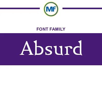 Absurd Font Family: Download Free | MaisFontes