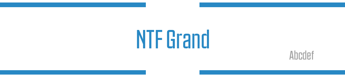 NTF Grand Bold: Download Free Font | MaisFontes