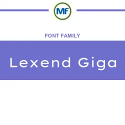 Lexend Giga SemiBold Font: Free Download | MaisFontes