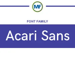 Acari Sans Bold: Free Font Download | MaisFontes
