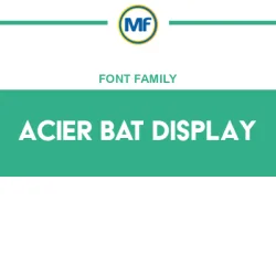 Acier BAT Display Solid: Free Font Download | MaisFontes