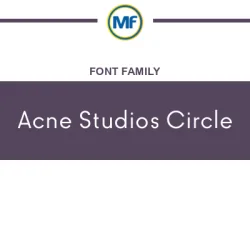 Acne Studios Circle: Free Font Download | MaisFontes