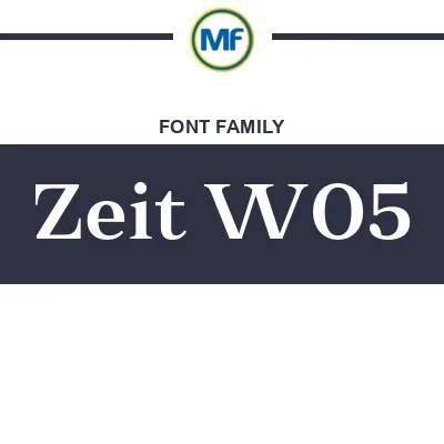 Download Zeit W05 Fonts | MaisFontes