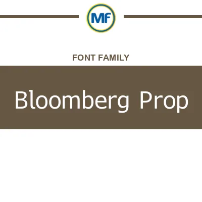 Bloomberg Prop Font Family: Free Download | MaisFontes