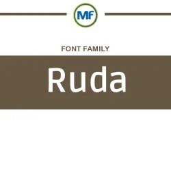 Ruda: Free Font Download | MaisFontes