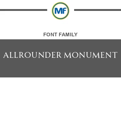 Allrounder Monument Font Family: Download Free | MaisFontes