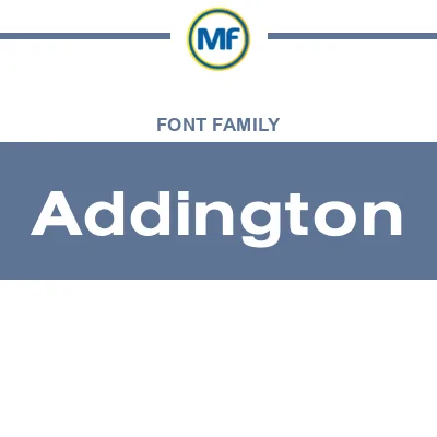Addington Font Family: Free Download | MaisFontes