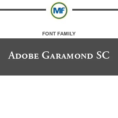 Adobe Garamond SC Font Family: Download Free | MaisFontes