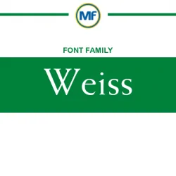 Weiss Font: Free Download | MaisFontes