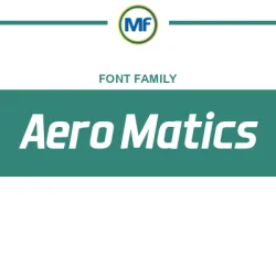 Aero Matics Bold: Free Font Download | MaisFontes