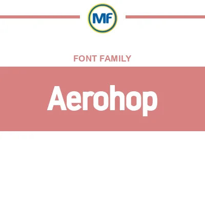 Aerohop Font Family: Download Free | MaisFontes