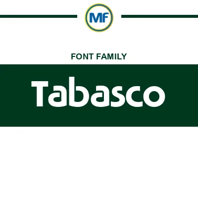 Tabasco Font Family: Free Download | MaisFontes