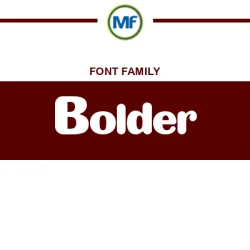 Bolder Regular: Free Font Download | MaisFontes
