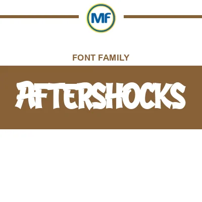 Aftershocks Font Family: Download Free | MaisFontes