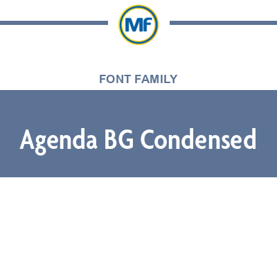 Agenda BG Condensed Font Family: Free Download | MaisFontes