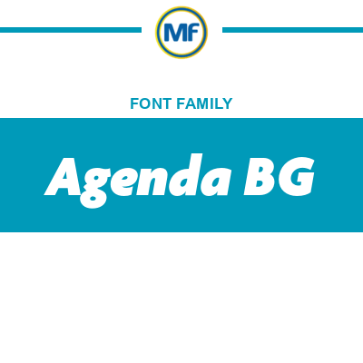 Agenda BG Font Family: Free Download | MaisFontes