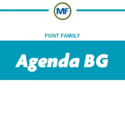 Agenda Bg Bold: Free Font Download | MaisFontes